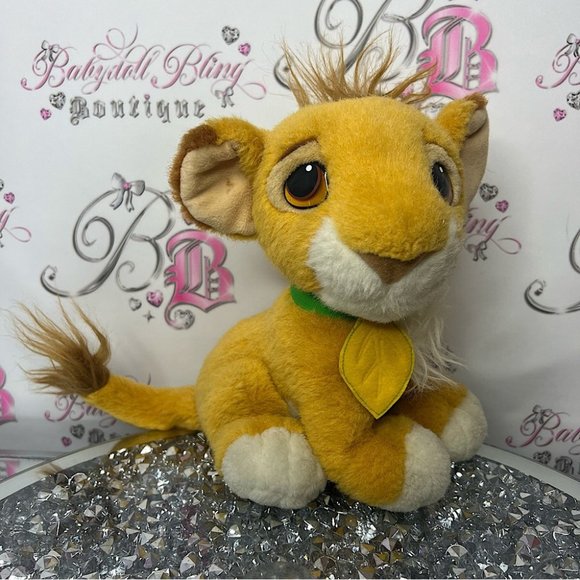 Disney | Toys | Vintage Disneys The Lion King Purring Simba 993 Plush ...